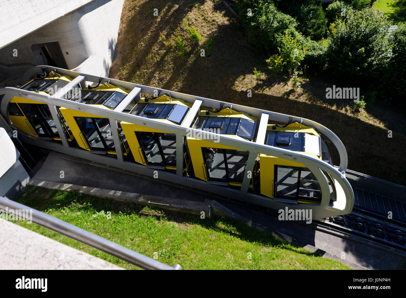 Northkette/Hungerburg funicular, Innsbruck, Tyrol, Austria Stock Photo ...