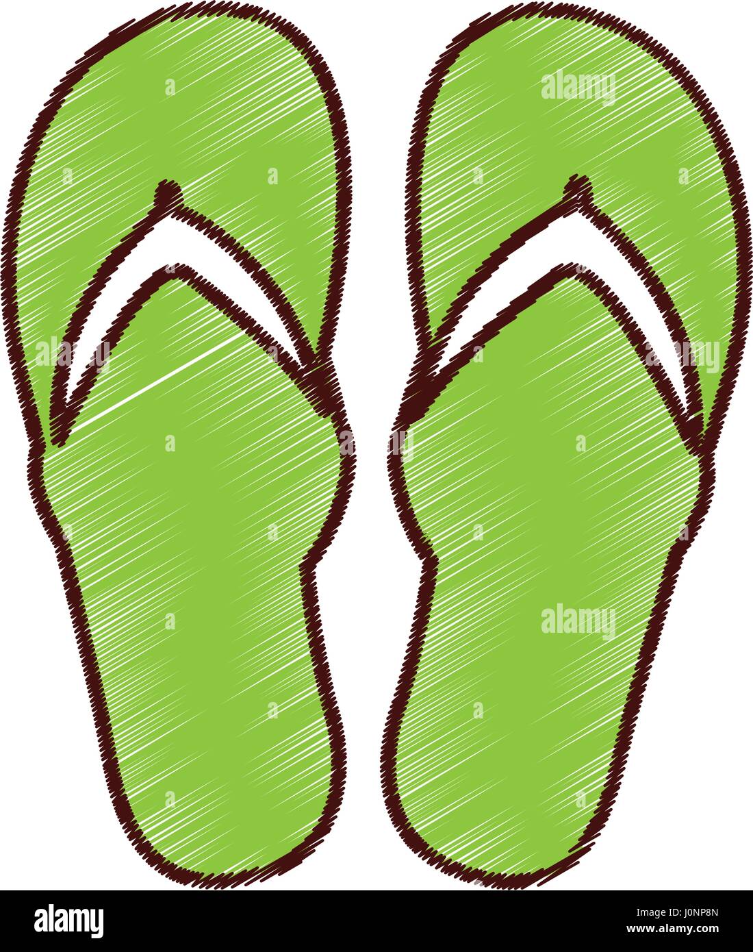 flip flops isolated icon Stock Vector Image & Art - Alamy