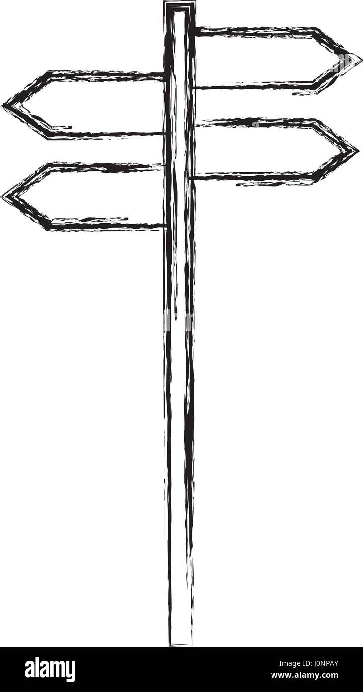 Directional arrows icon choice Black and White Stock Photos & Images ...