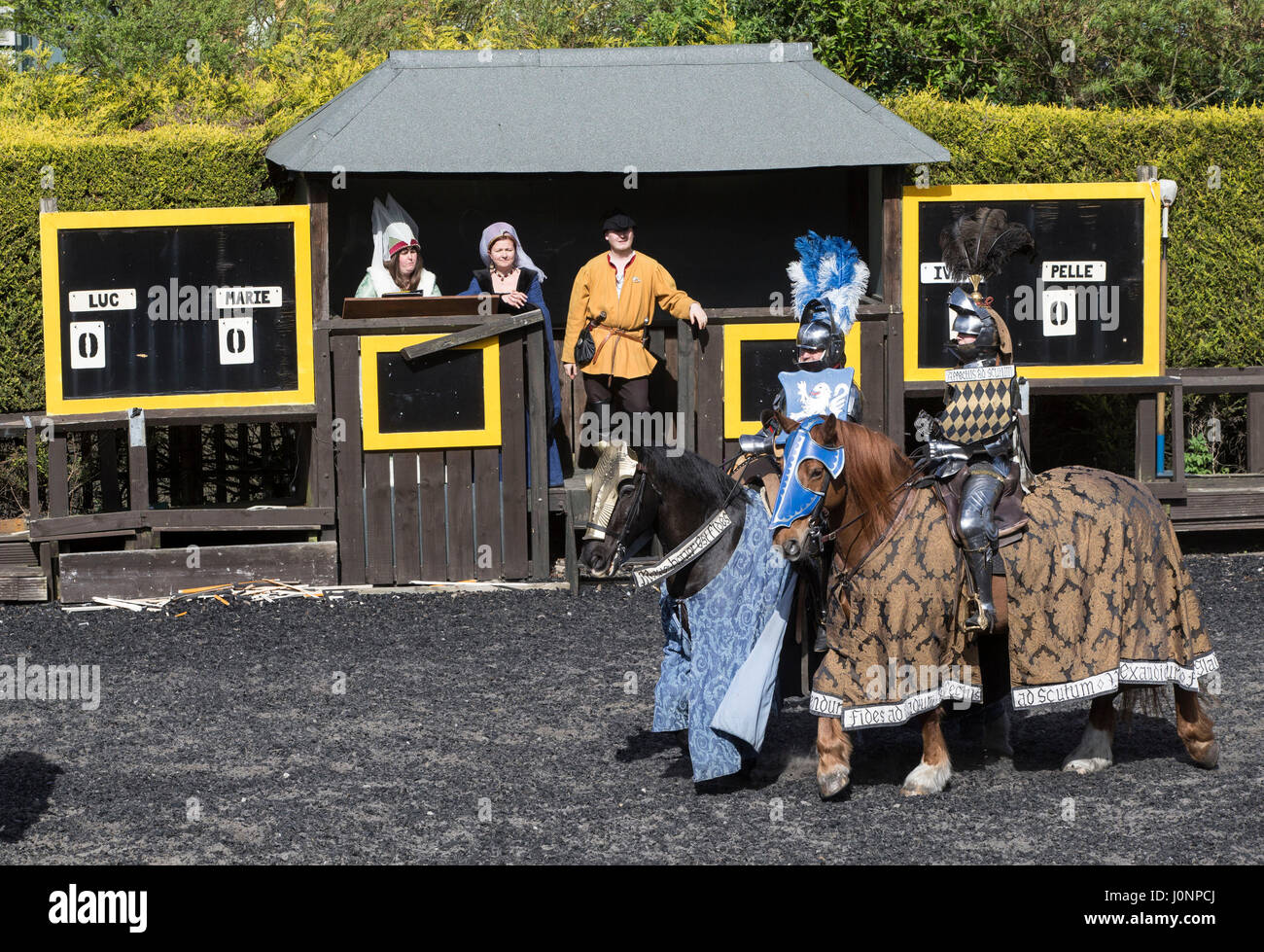 Knights jousting at a tournament hi-res stock photography and images ...