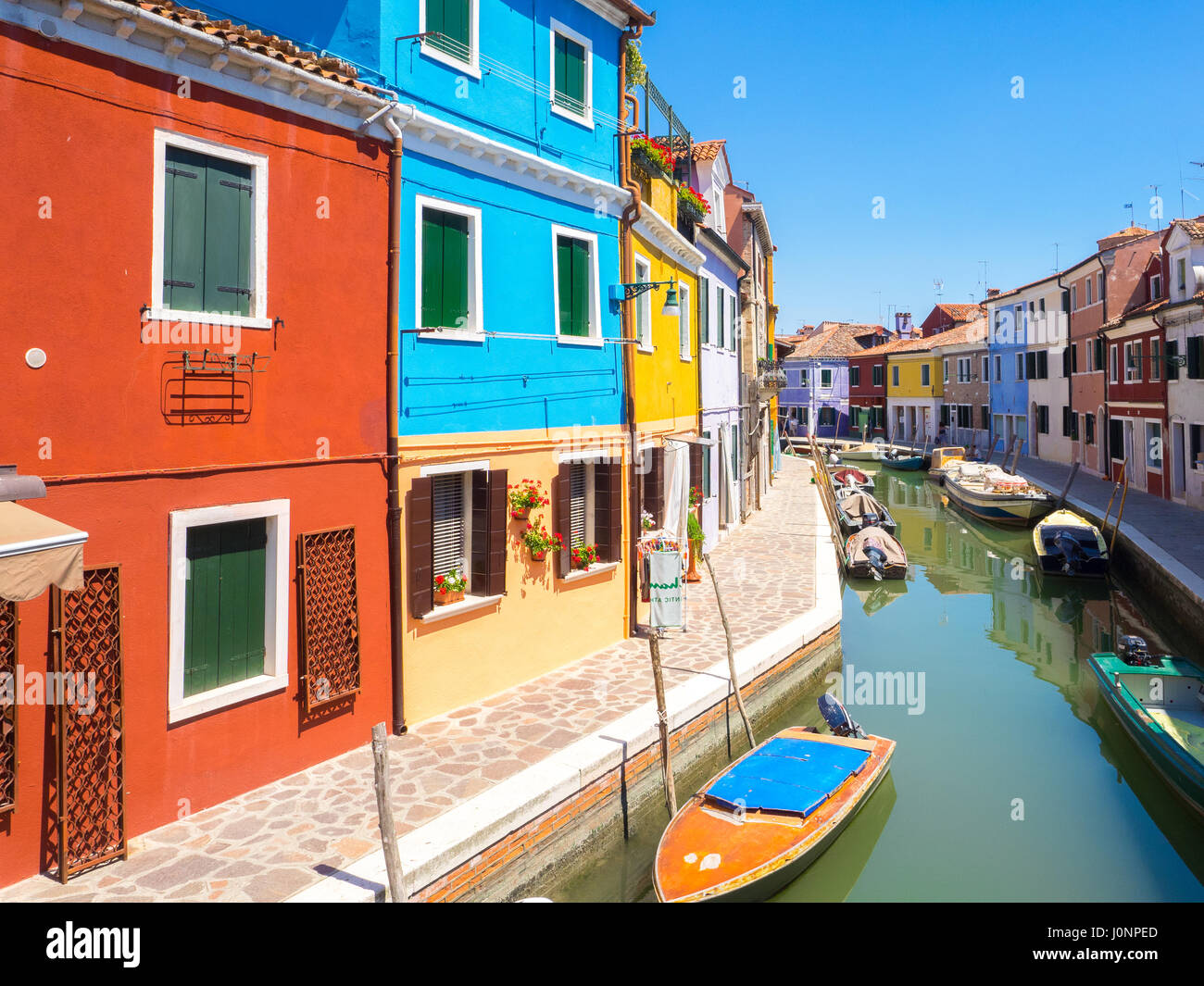 Colorful traditional architecture in venice hi-res stock photography ...