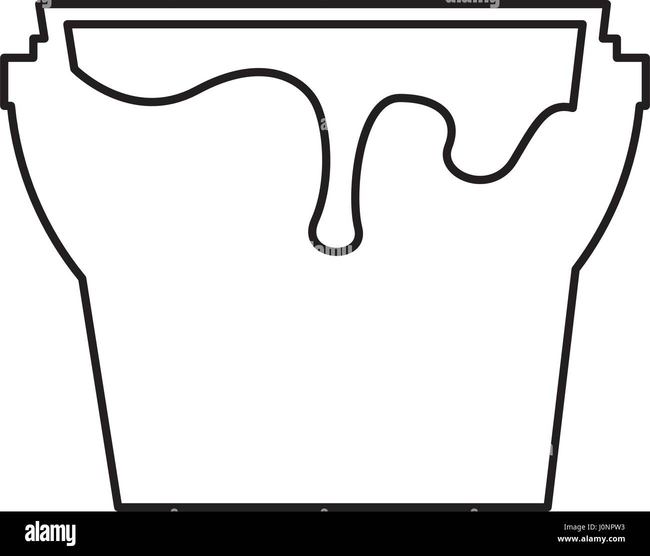 paint pot isolated icon Stock Vector Image & Art - Alamy