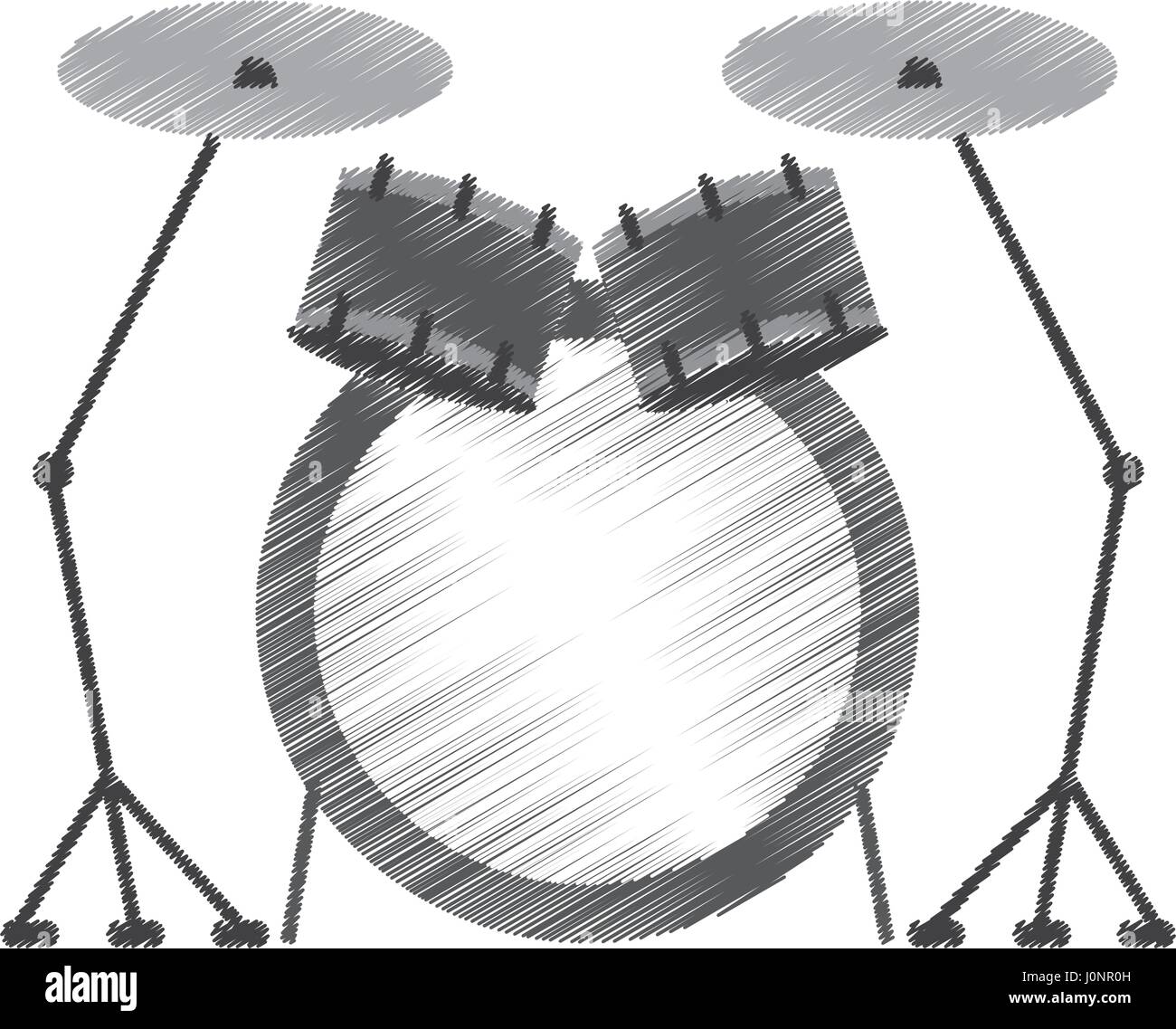 Battery of drums Stock Vector Images - Alamy