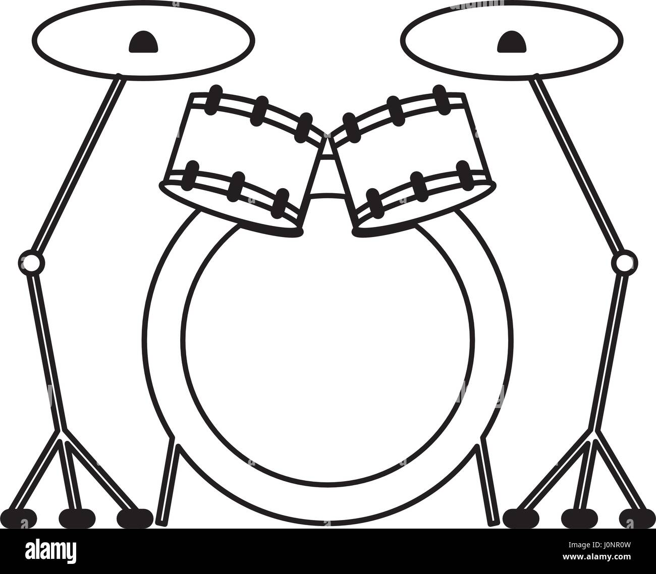 Battery of drums Stock Vector Images - Alamy