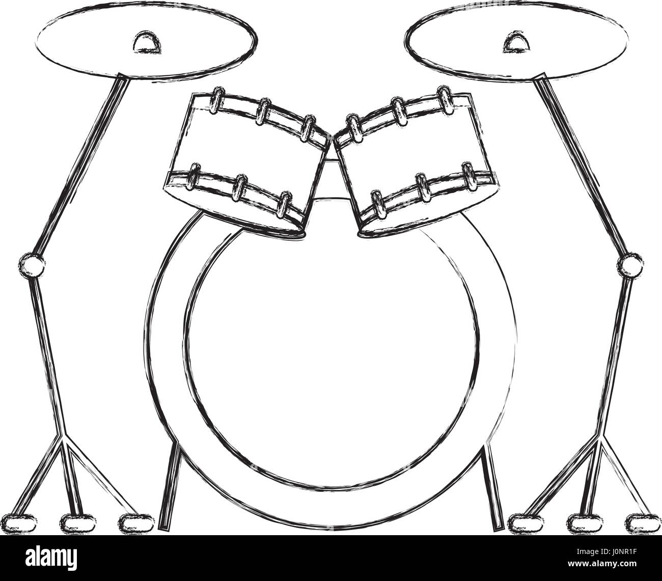 battery instrument musical icon Stock Vector Image & Art - Alamy