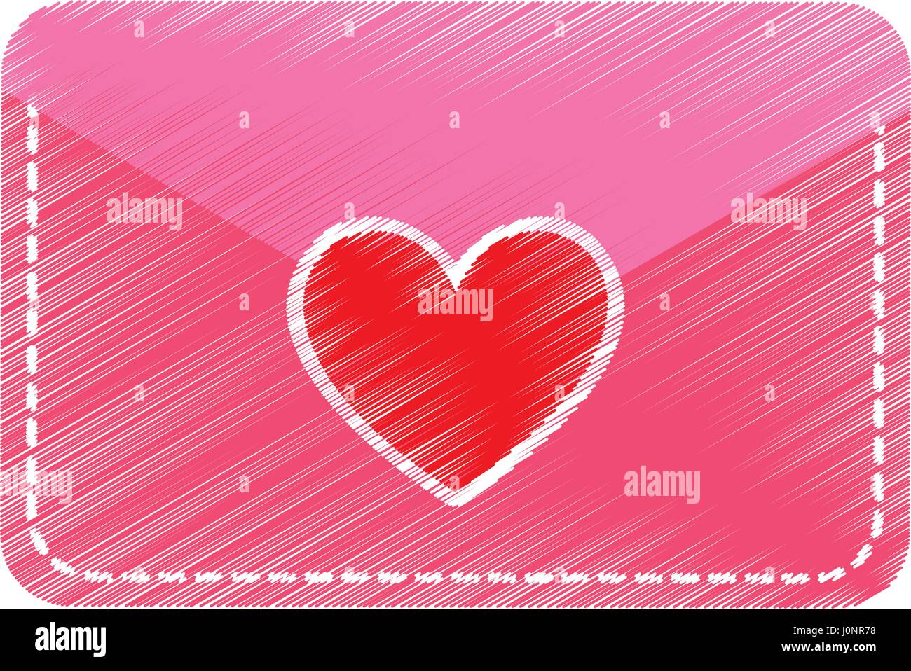 envelope with heart card Stock Vector Image & Art - Alamy