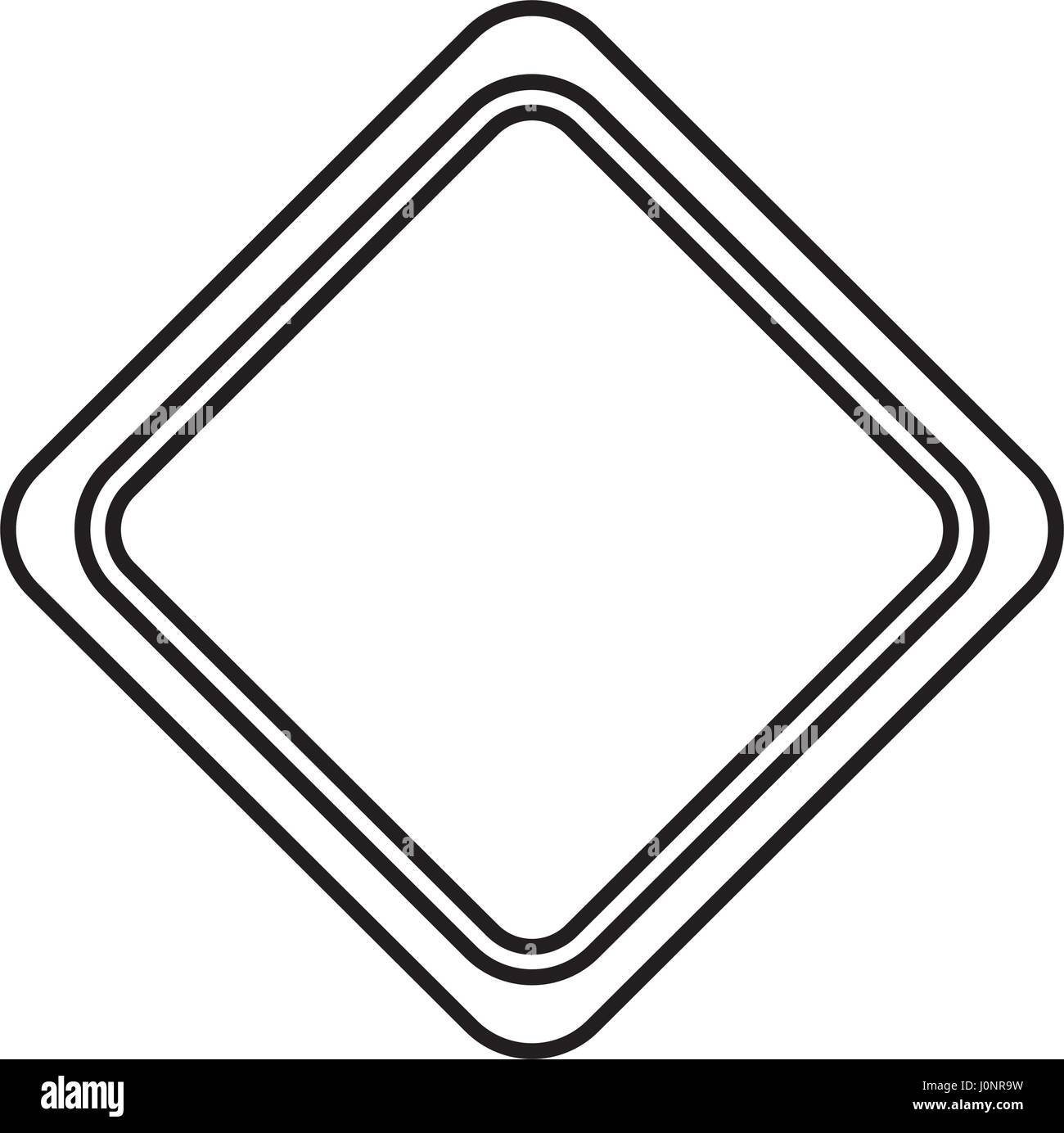 Rhombus sign signal traffic sign hi-res stock photography and images ...