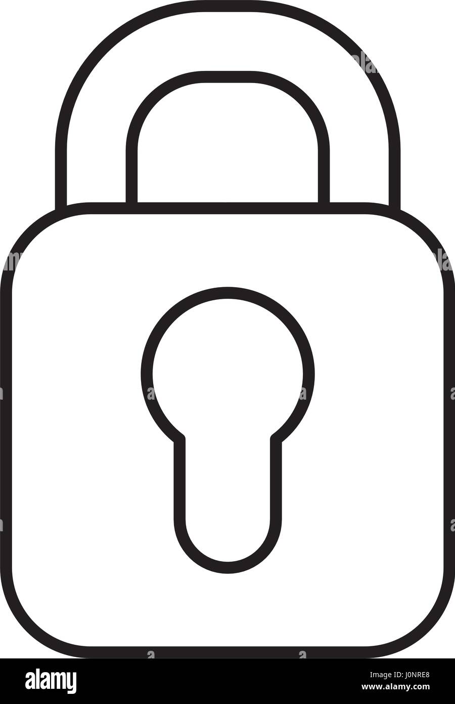 safe padlock isolated icon Stock Vector Image & Art - Alamy