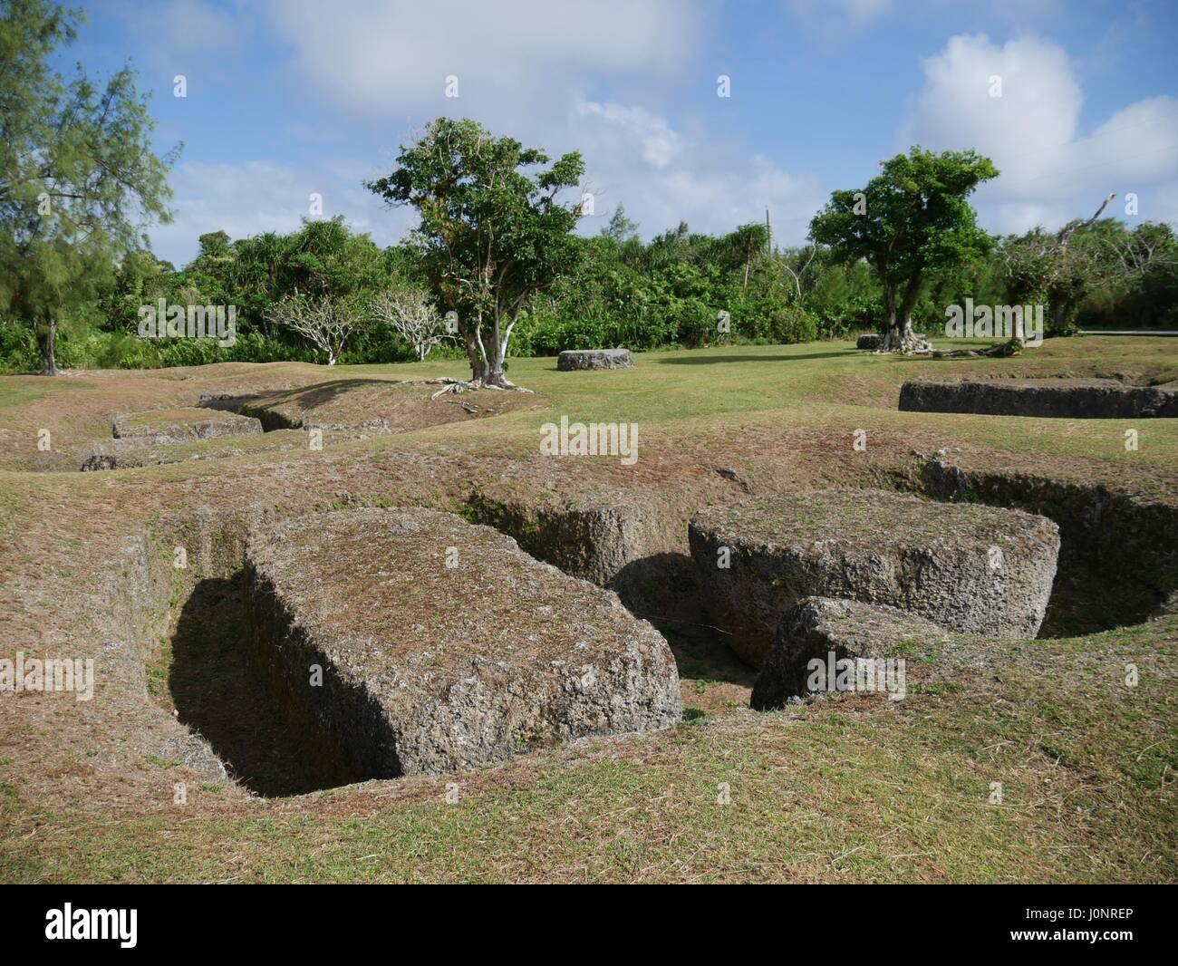 Taga Latte Stone Quarry, Rota Also known as the As Nieves Quarry, the ...