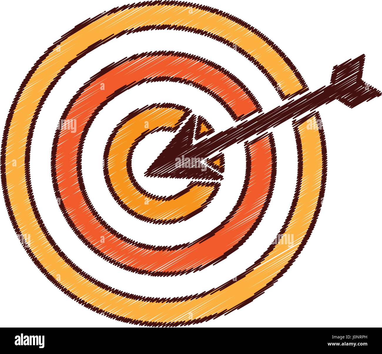 target with arrow isolated icon Stock Vector Image & Art - Alamy