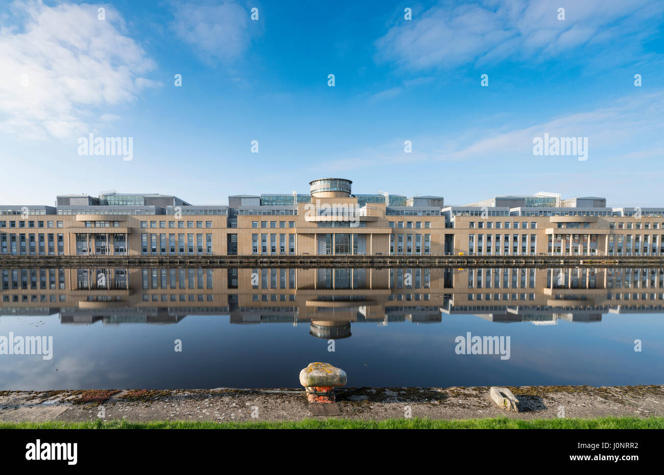 Exterior view of Victoria Quay offices of the Scottish Government in ...