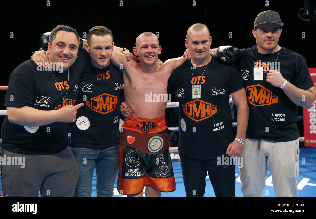 Joe Ham celebrates victory over Scott McCormack in the Scottish ...