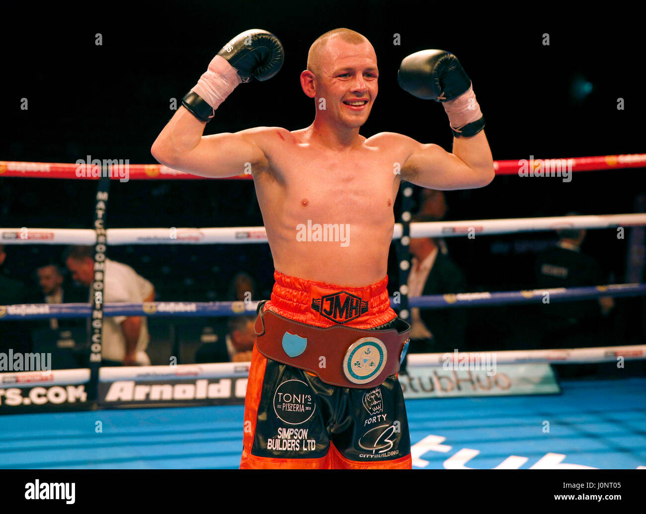 Joe Ham celebrates victory over Scott McCormack in the Scottish ...