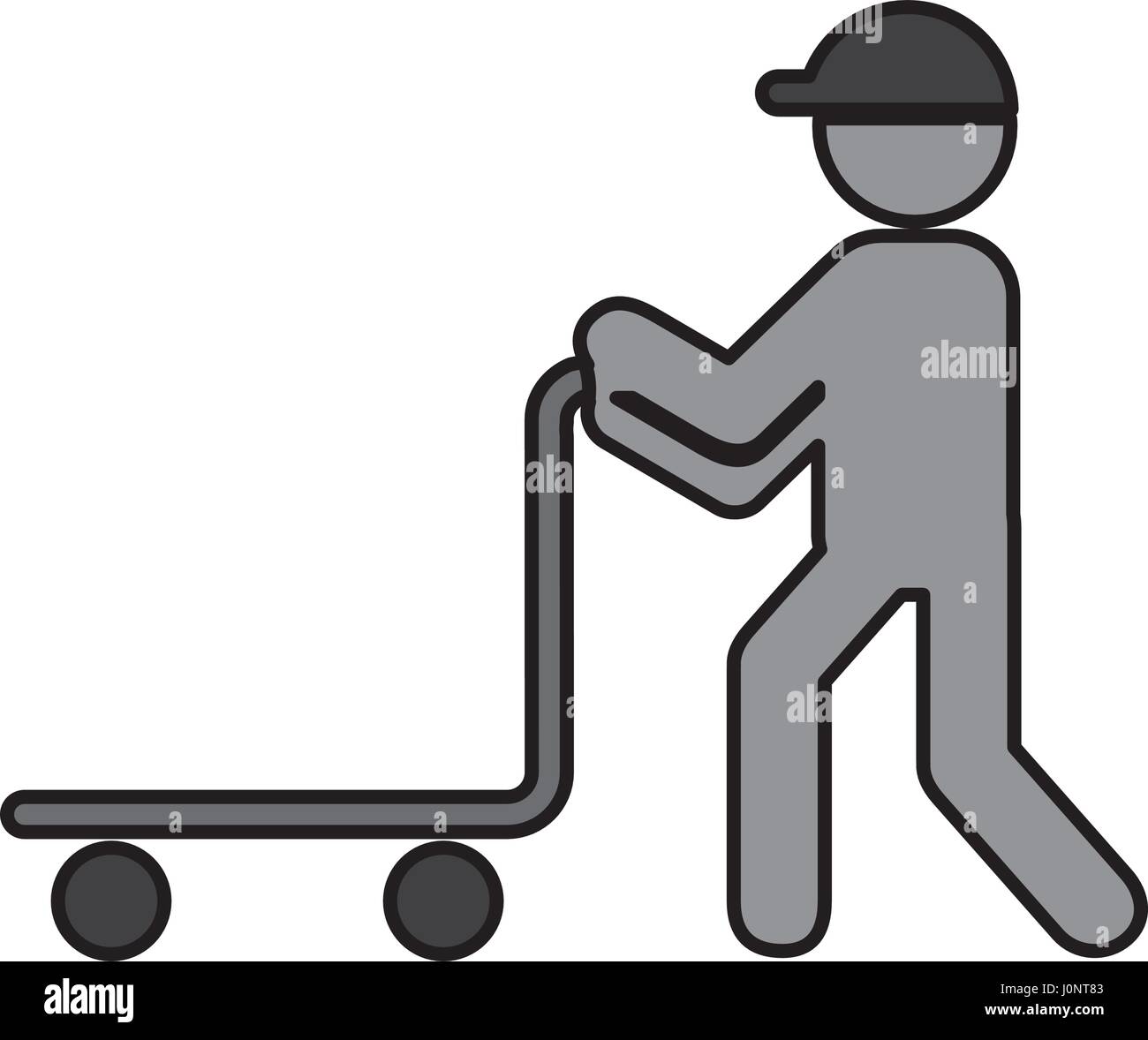 airport worker silhouette icon Stock Vector Image & Art - Alamy