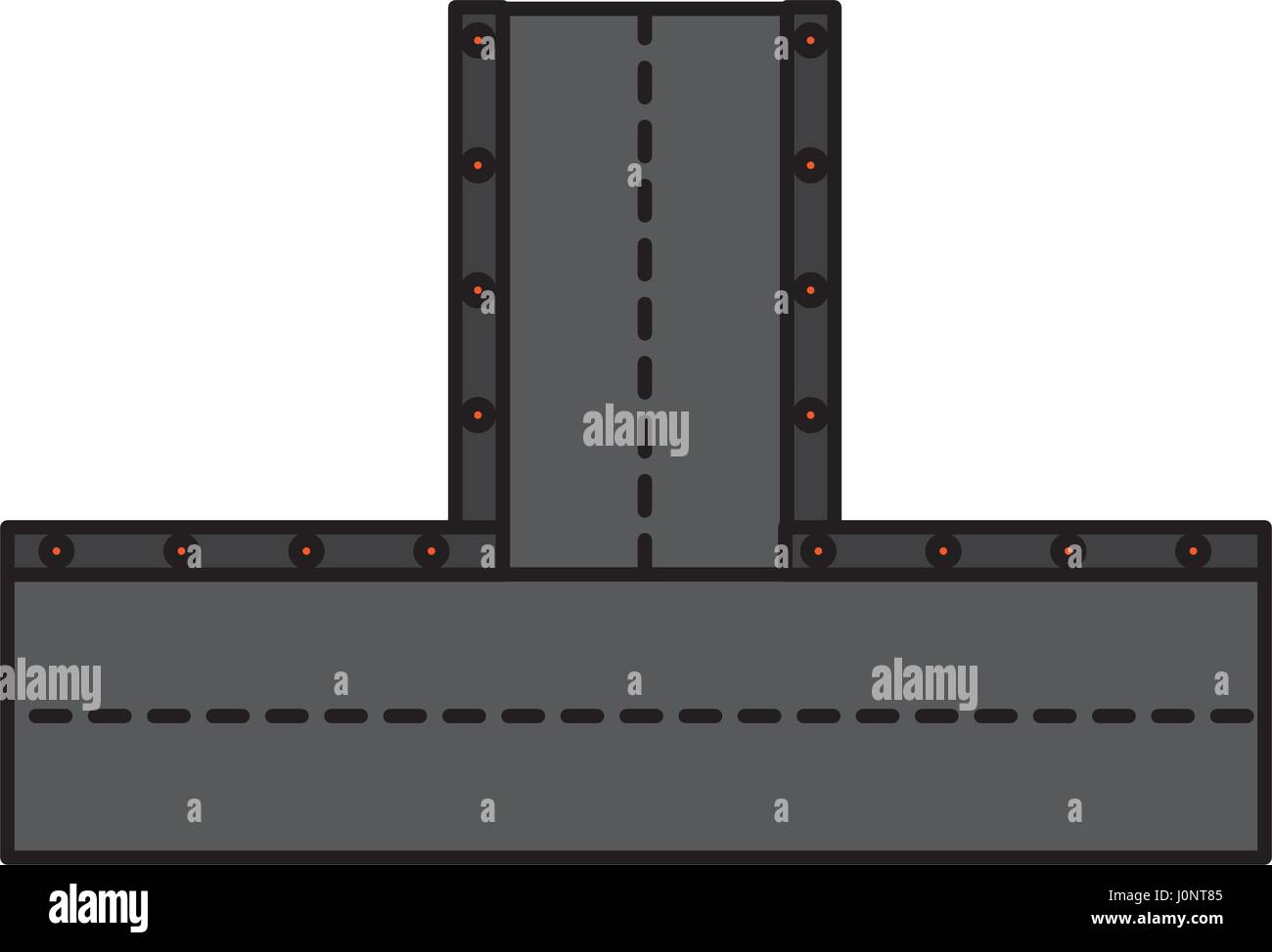 Intersection street signs Stock Vector Images - Alamy