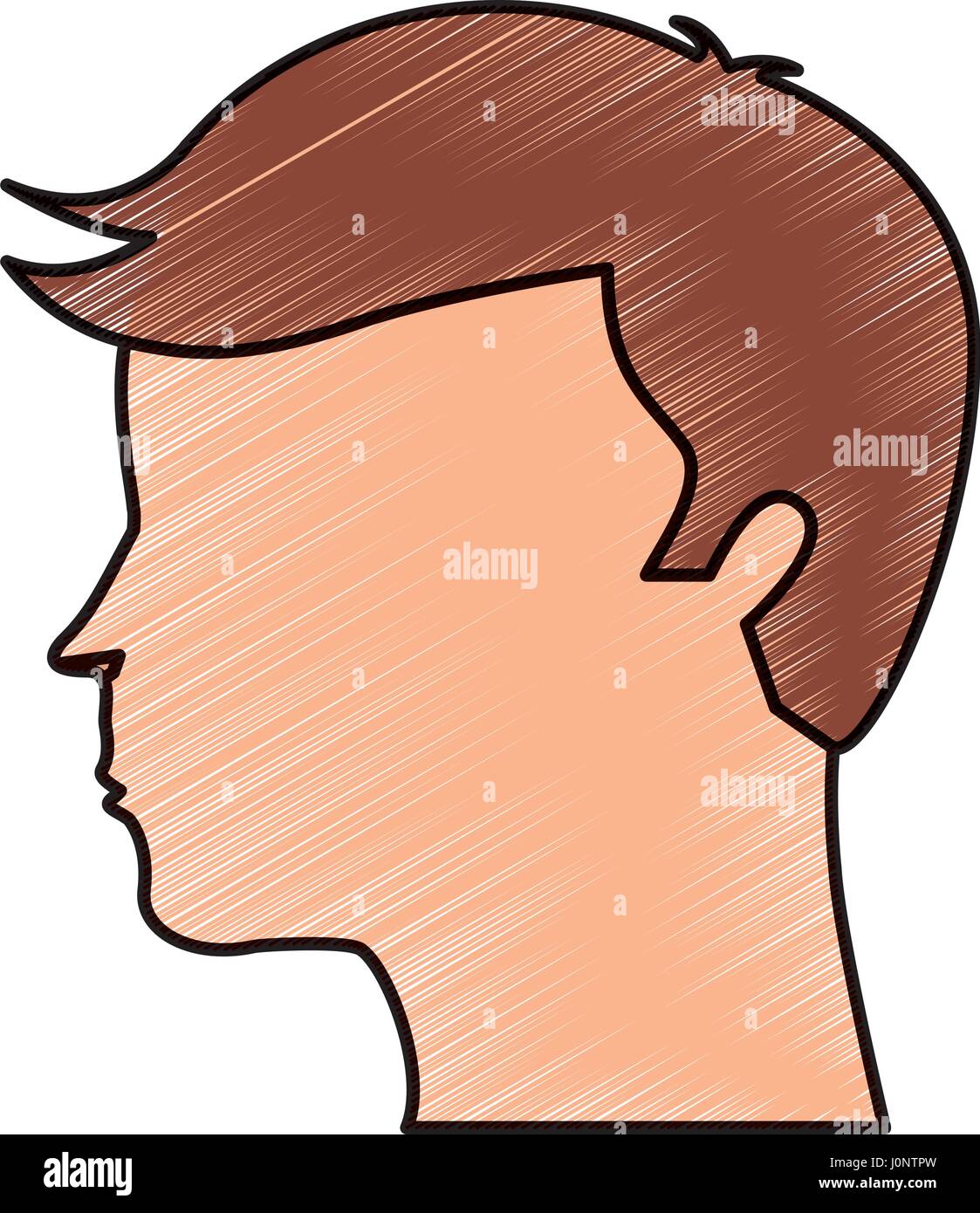 human profile isolated icon Stock Vector Image & Art - Alamy