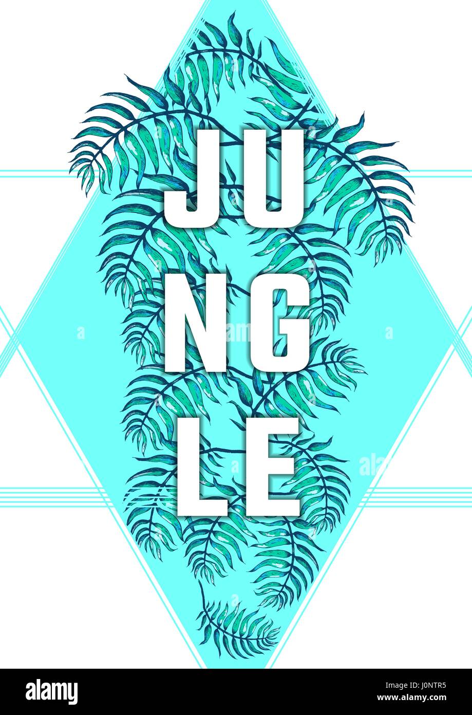 Palm vintage tree retro Stock Vector Images - Alamy