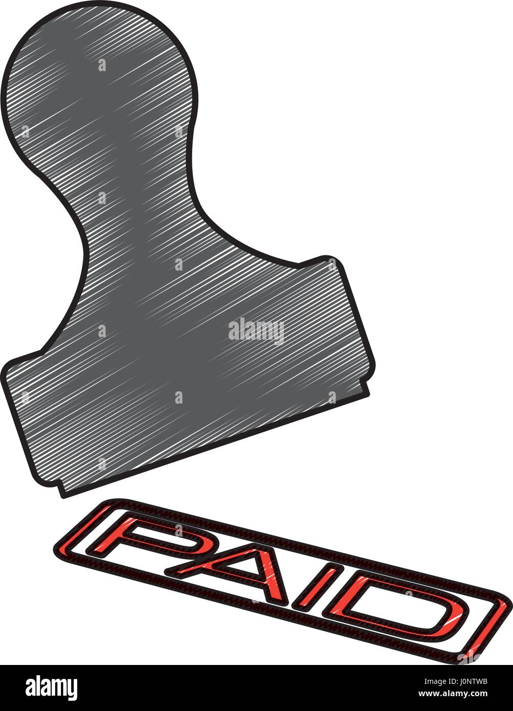 Paid stamp sign seal hi-res stock photography and images - Alamy