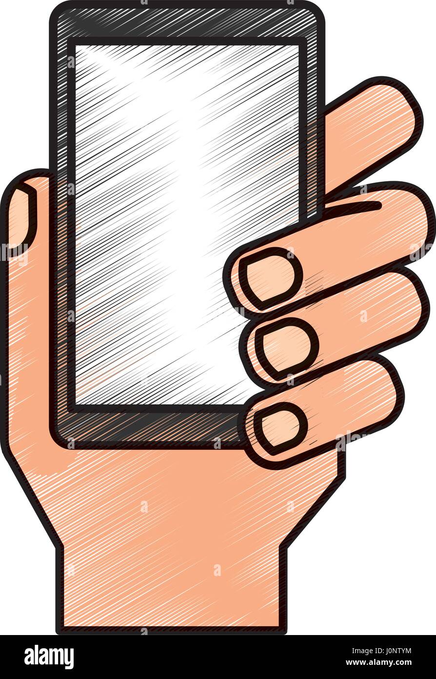 hands user smartphone icon Stock Vector Image & Art - Alamy