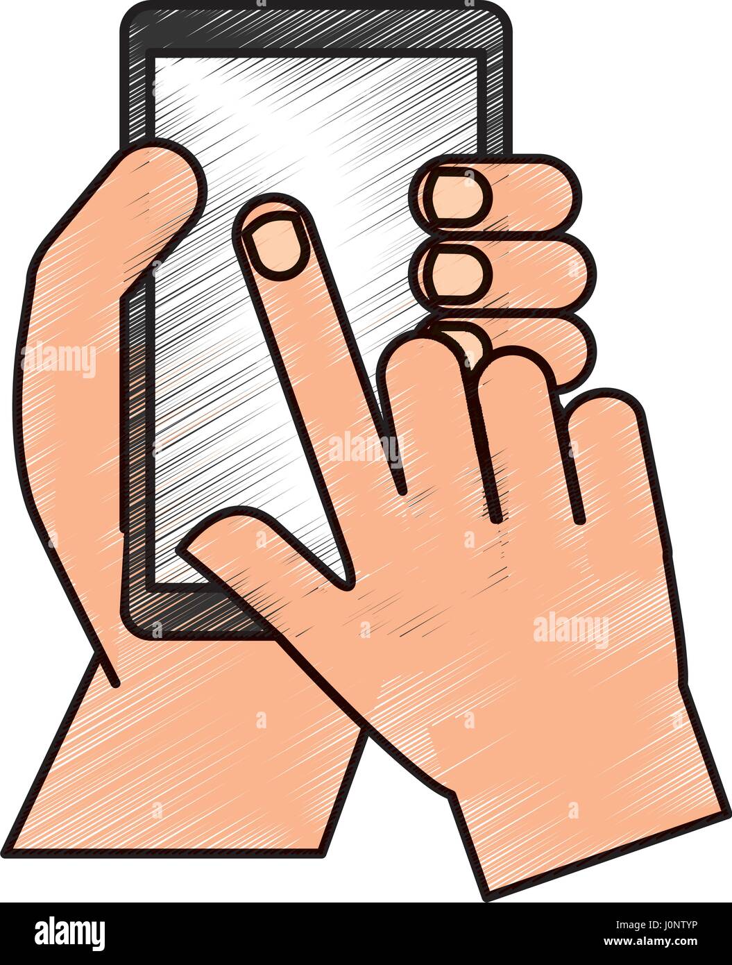 hands user smartphone icon Stock Vector Image & Art - Alamy