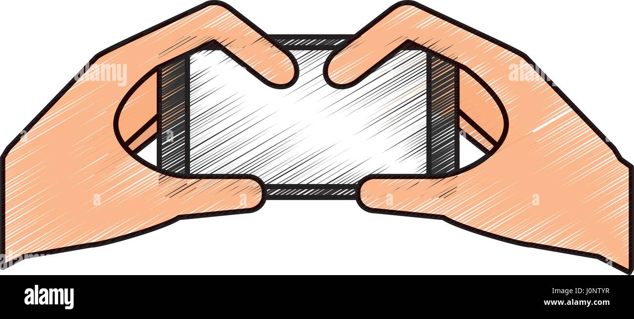 hands user smartphone icon Stock Vector Image & Art - Alamy