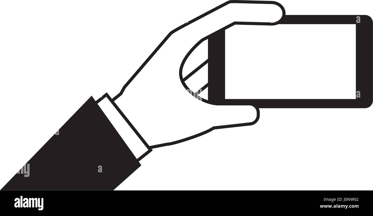 hands user smartphone icon Stock Vector Image & Art - Alamy