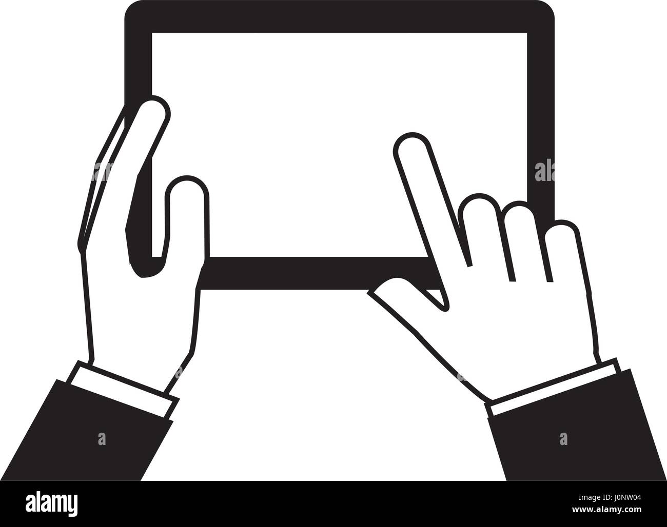 hands user smartphone icon Stock Vector Image & Art - Alamy