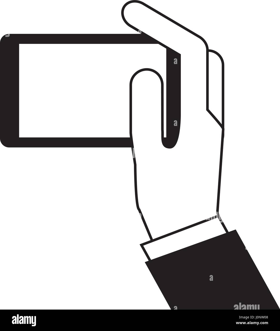 hands user smartphone icon Stock Vector Image & Art - Alamy