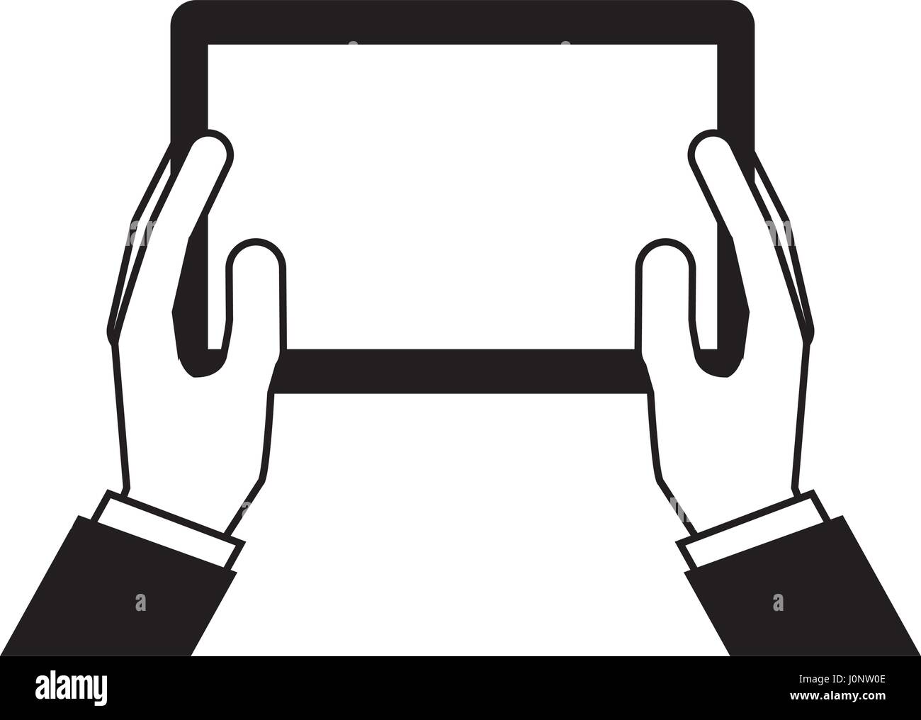 hands user smartphone icon Stock Vector Image & Art - Alamy