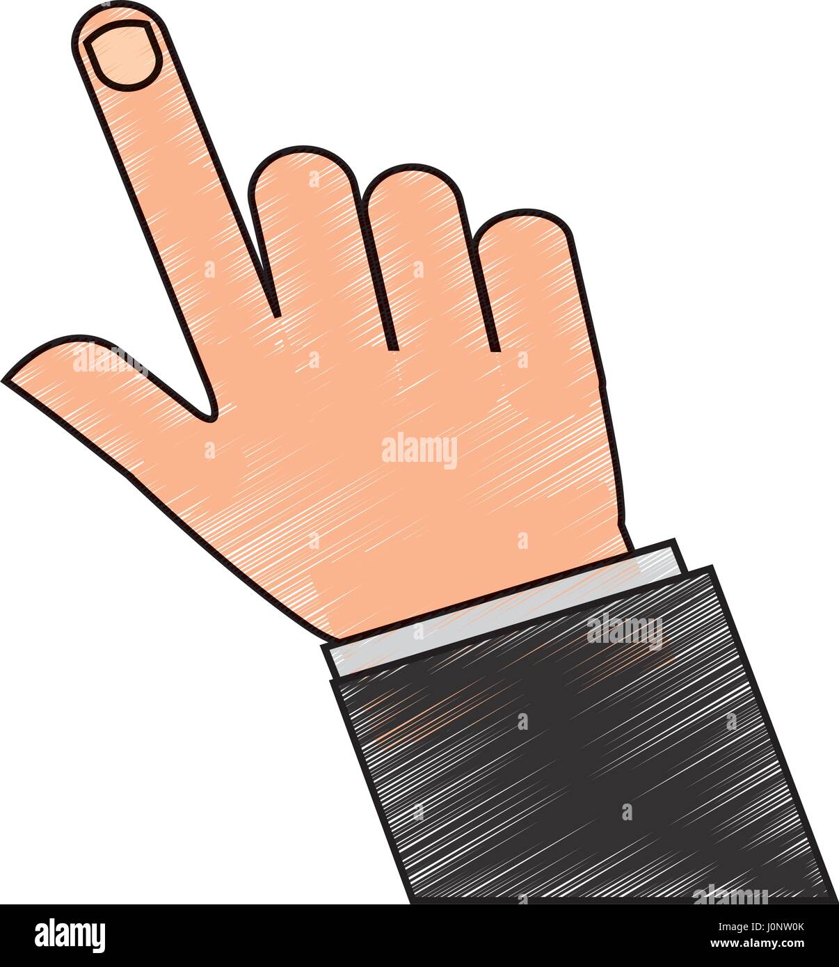 hands human touching icon Stock Vector Image & Art - Alamy