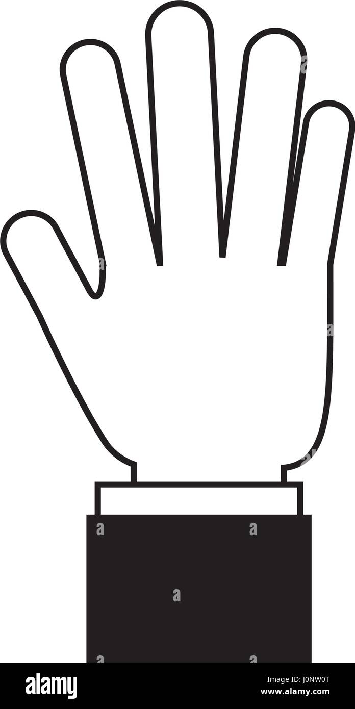 hands human touching icon Stock Vector Image & Art - Alamy