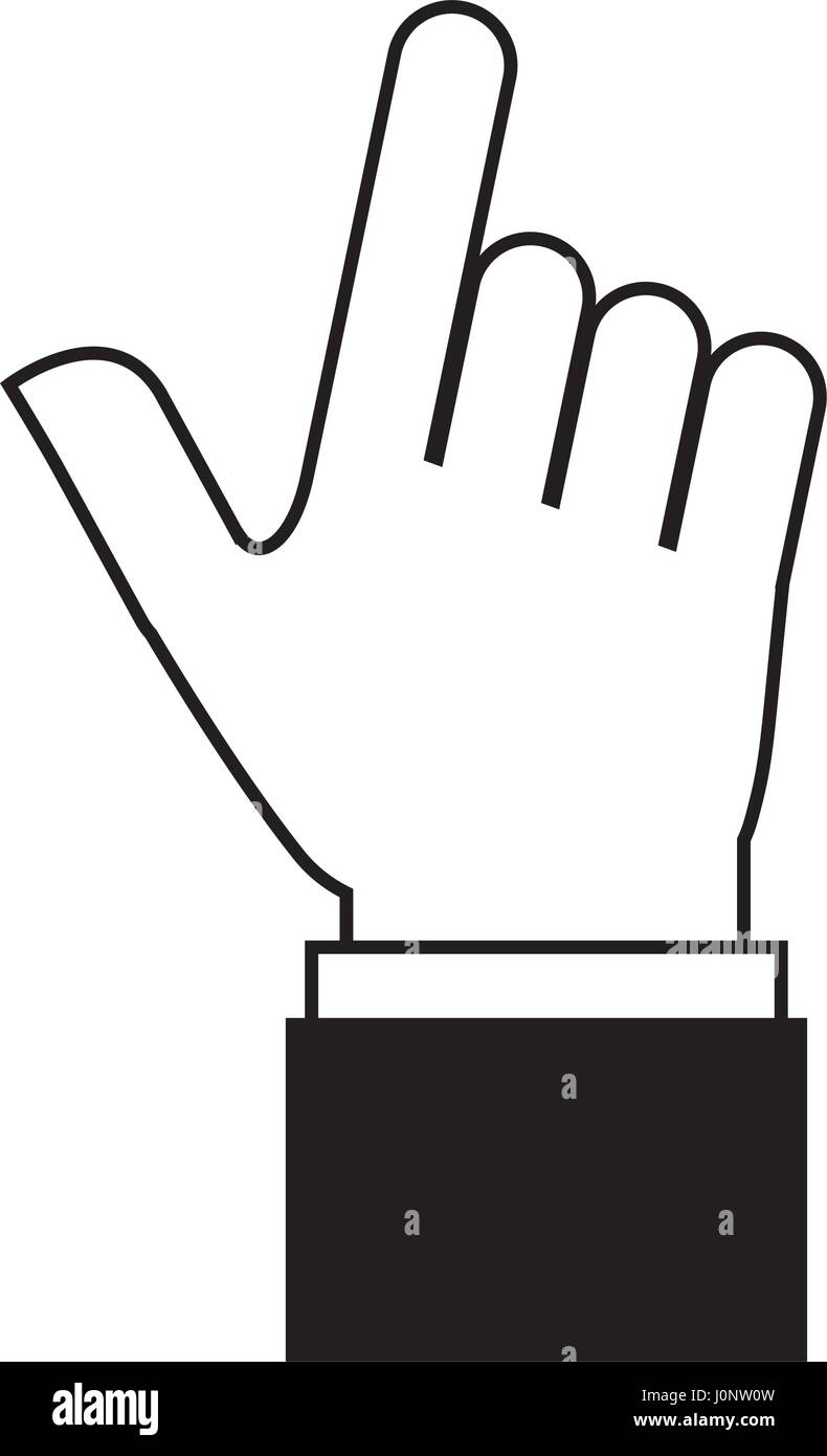 hands human touching icon Stock Vector Image & Art - Alamy