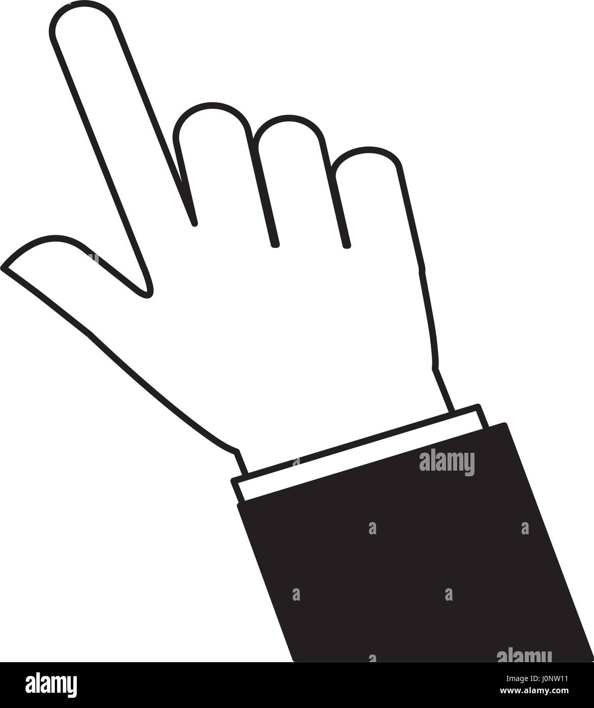 hands human touching icon Stock Vector Image & Art - Alamy