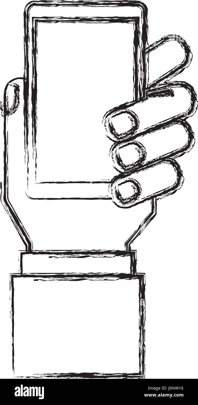 hands user smartphone icon Stock Vector Image & Art - Alamy