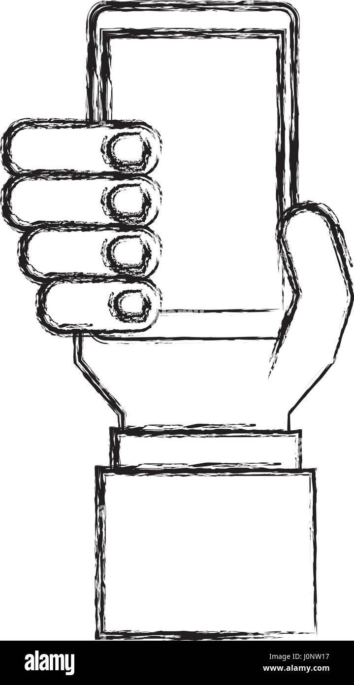 hands user smartphone icon Stock Vector Image & Art - Alamy