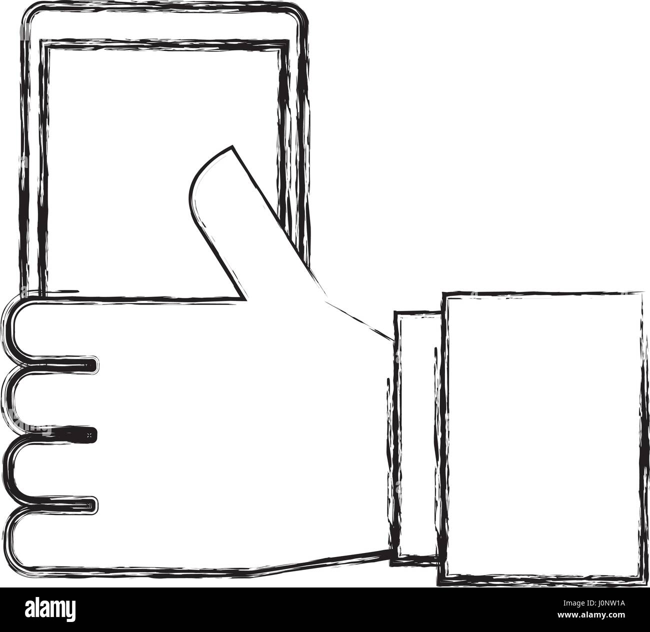 hands user smartphone icon Stock Vector Image & Art - Alamy