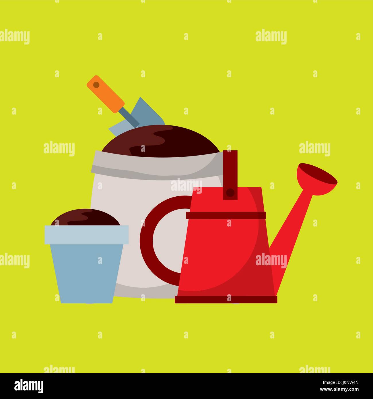 beautiful garden flat icons Stock Vector Image & Art - Alamy