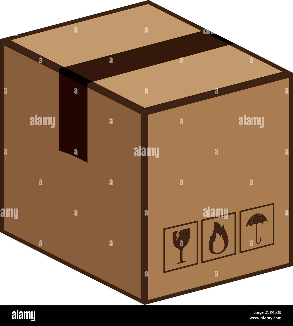 carton box packing icon Stock Vector Image & Art - Alamy