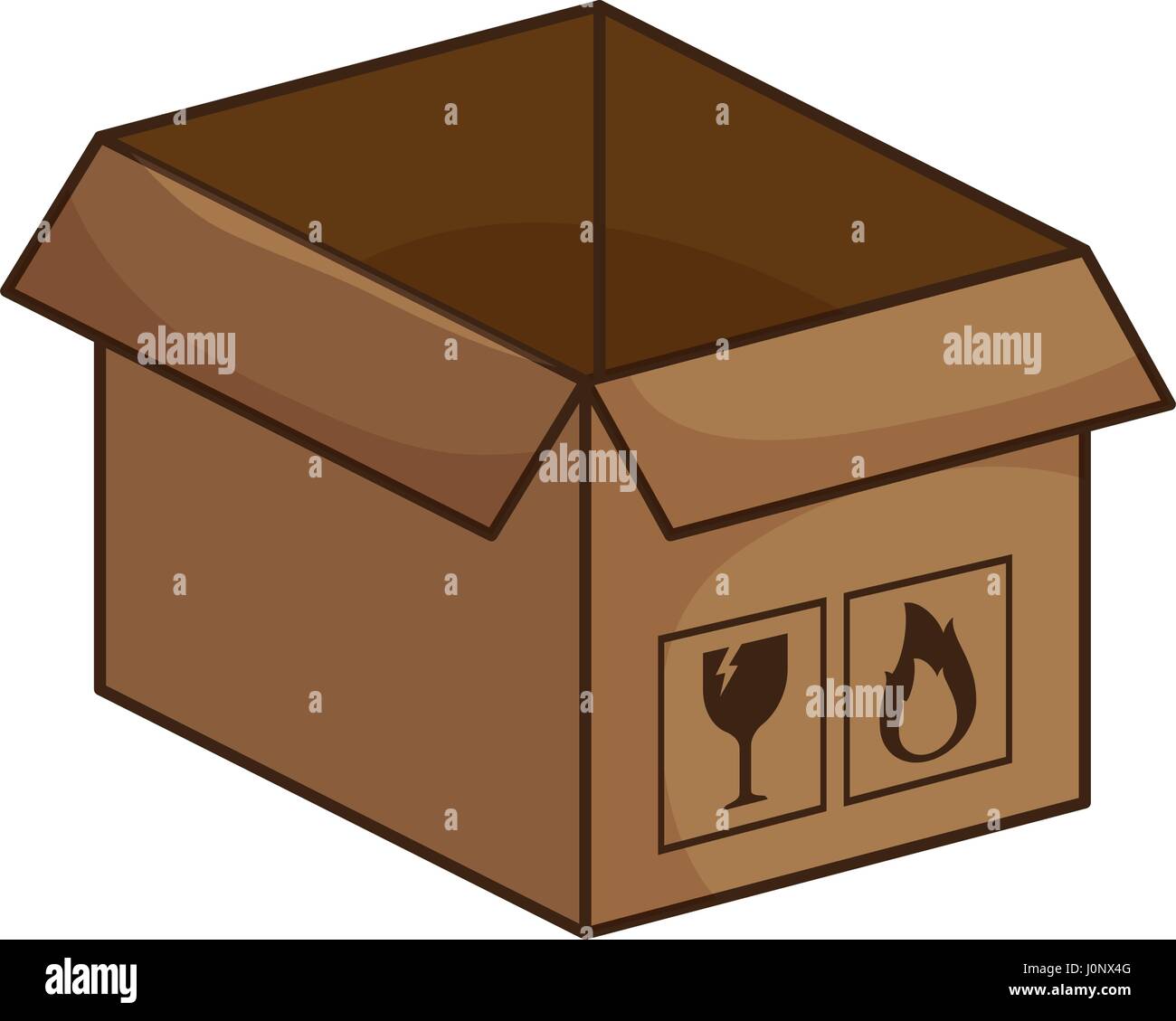 carton box packing icon Stock Vector Image & Art - Alamy