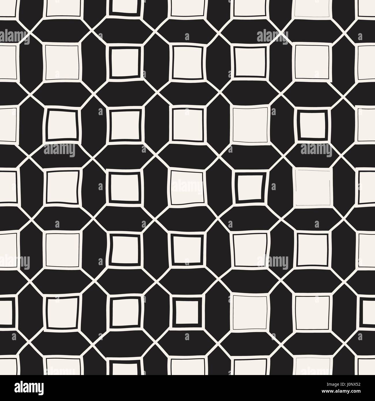 Vector Seamless Childlike Pattern. Abstract Background With Brush Lines ...