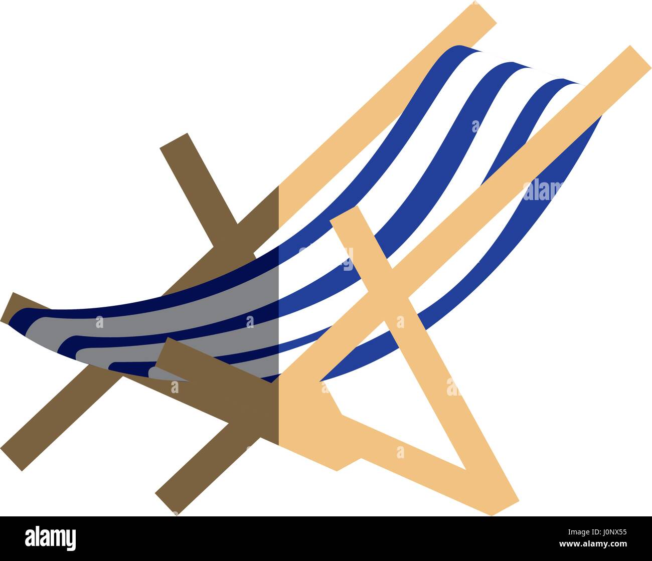 beach chair isolated icon Stock Vector Image & Art - Alamy