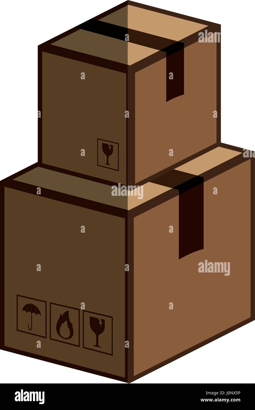 carton box packing icon Stock Vector Image & Art - Alamy