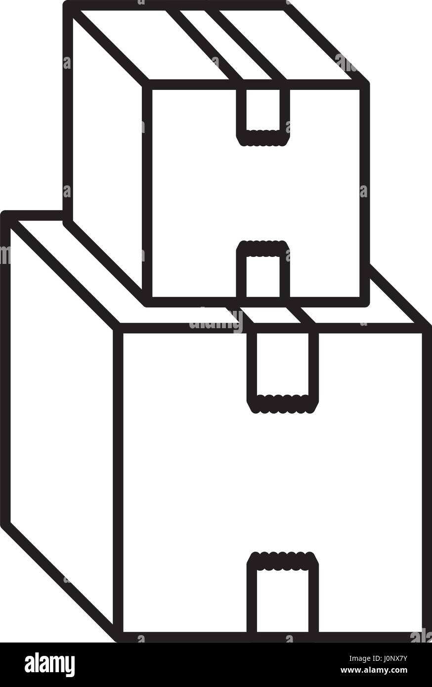 carton box packing icon Stock Vector Image & Art - Alamy