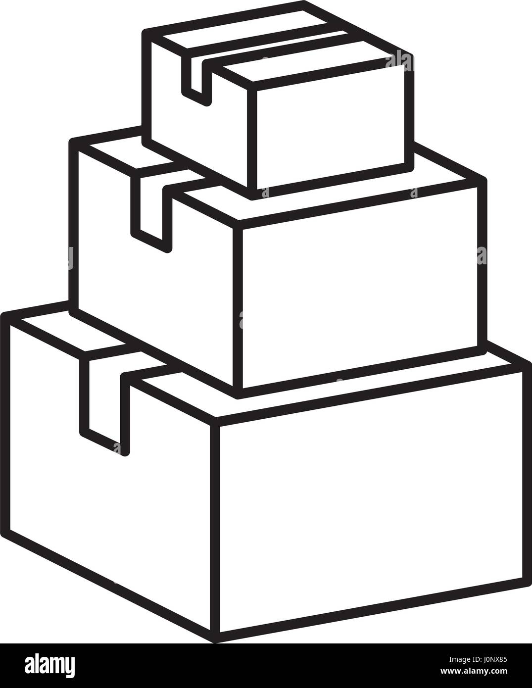 carton box packing icon Stock Vector Image & Art - Alamy