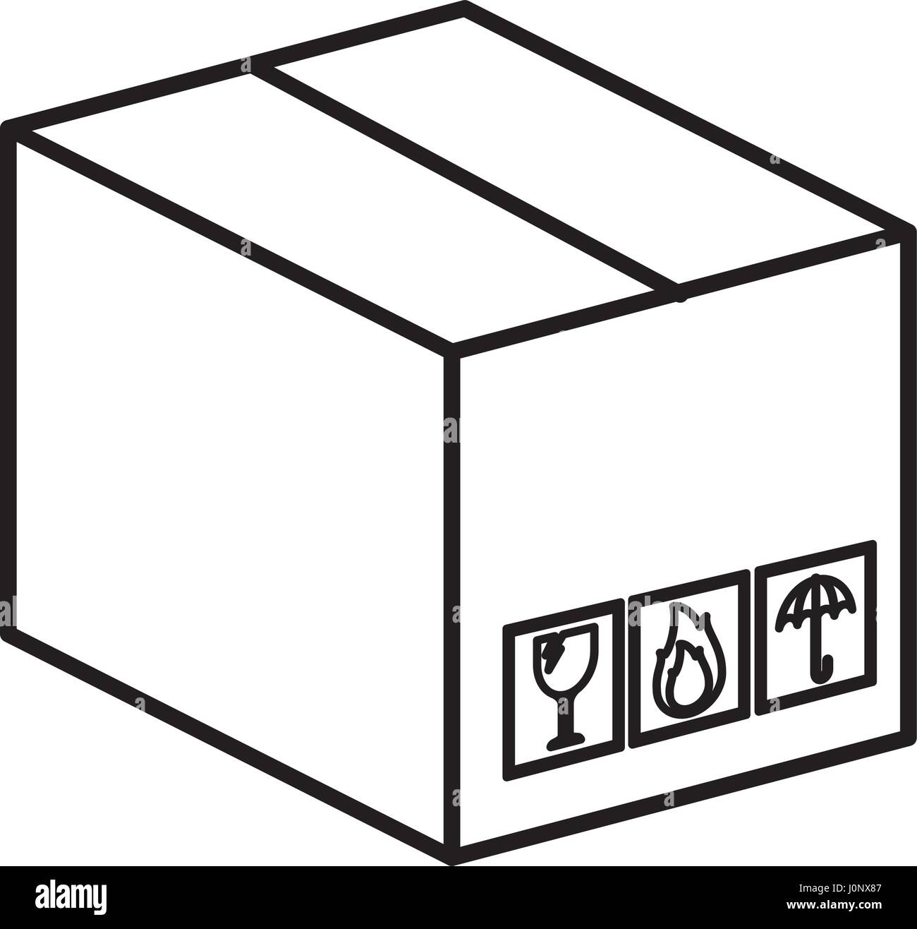 carton box packing icon Stock Vector Image & Art - Alamy