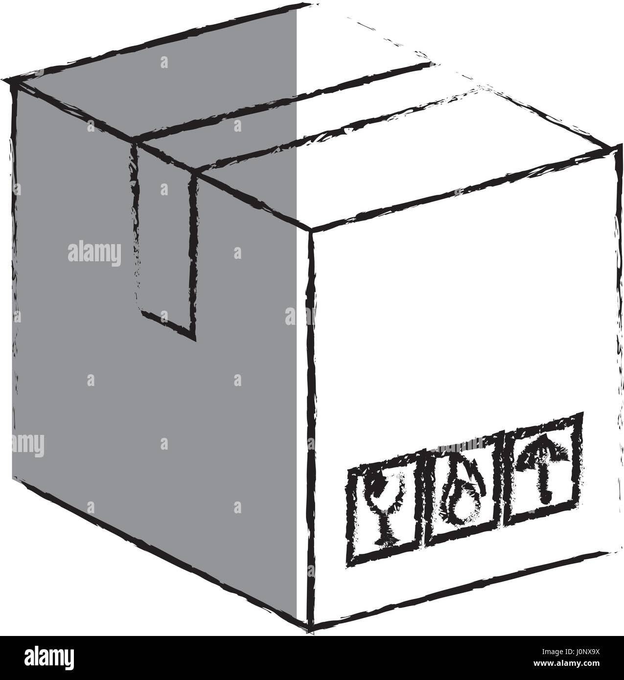 carton box packing icon Stock Vector Image & Art - Alamy