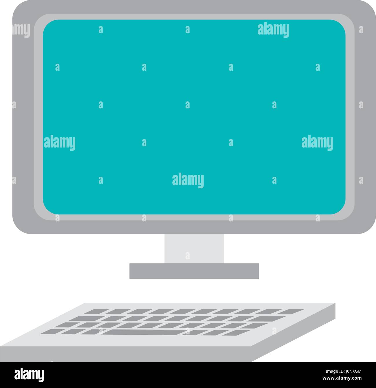 computer desktop isolated icon Stock Vector Image & Art - Alamy
