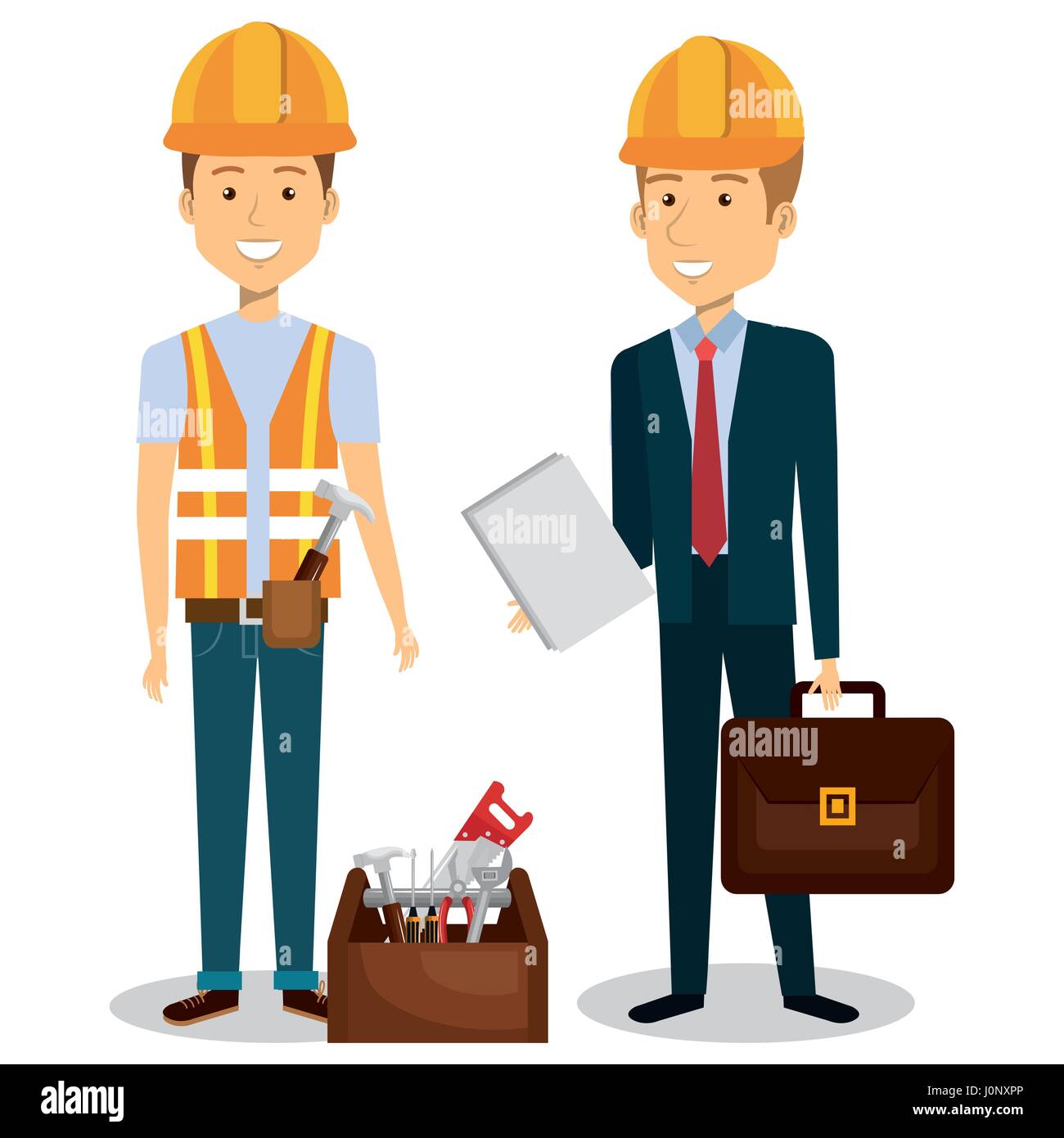 construction workers avatars characters Stock Vector Image & Art - Alamy