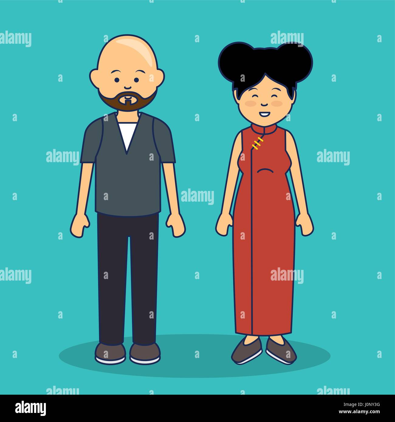 young people ethnicity characters Stock Vector Image & Art - Alamy