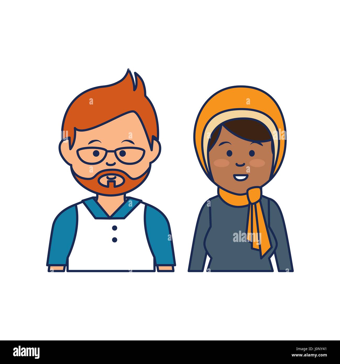 young people ethnicity characters Stock Vector Image & Art - Alamy